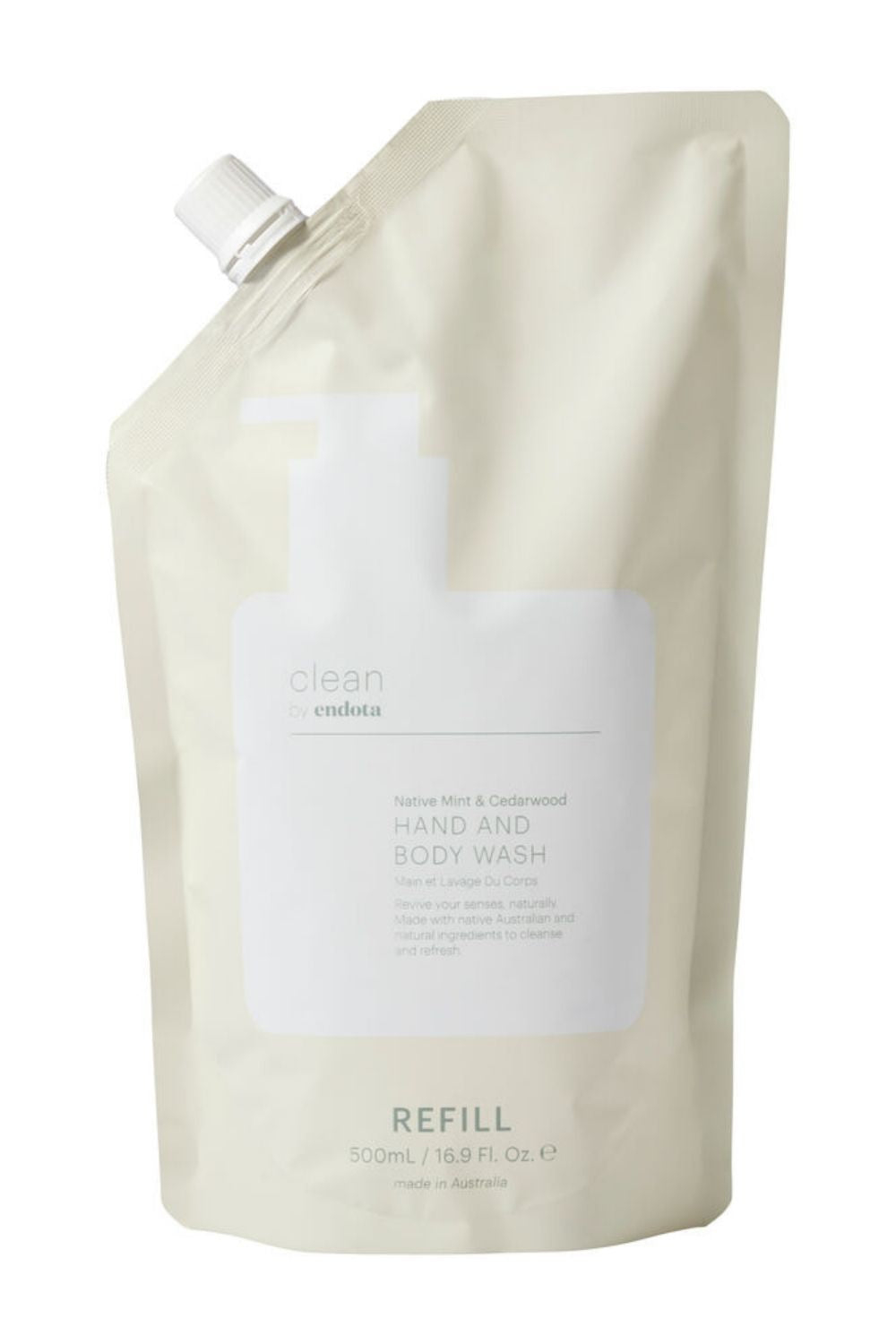 Clean by endota Native Mint & Cedarwood Hand & Body Wash 500ml Refill – Crate Expectations